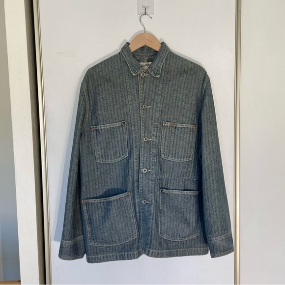 Stronghold | Jackets & Coats | Stronghold Herringbone Denim Chore Coat ...